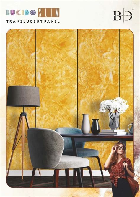 Yellow 30012 Translucent Wall Panel Thickness 9 Mm At ₹ 1715piece In Mumbai
