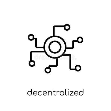 Decentralized Icon Creative Two Colors Design From Crypto Currency Icons Collection Stock