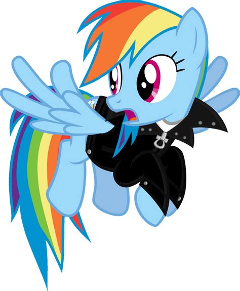 Rainbow Dash Wearing Leather Jacket 7 By Iamaveryrealperson On Deviantart