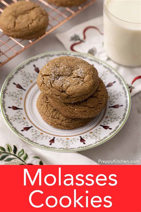 Soft And Chewy Molasses Cookies Preppy Kitchen