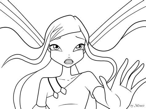 Winx Club Roxy Free Coloring Pages
