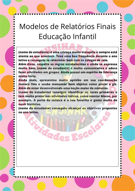 Relatorio De Aluno Com Autismo Na Educa O Infantil Yalearn