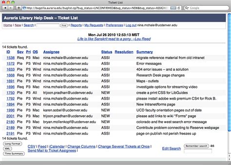 The Code4lib Journal Managing Library It Workflow With Bugzilla
