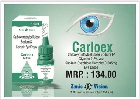 Carboxymethyl Cellulose And Stabilized Oxychloro Complex Eye Drops At