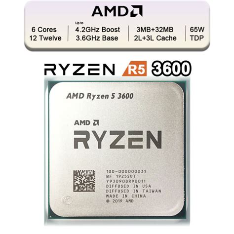 AMD Ryzen R Processor GHz M Cache Six Core Twelve Threads NM W
