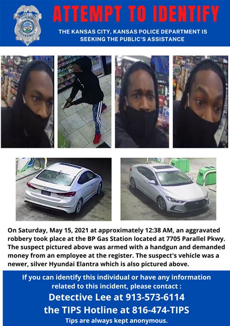 Kck Police Need Help Identifying A Robbery Suspect