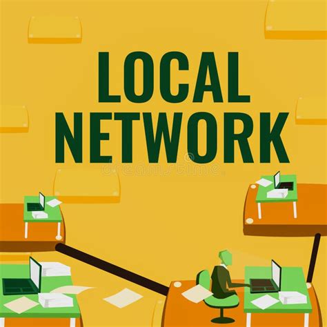 Hand Writing Sign Local Network Business Approach Intranet Lan Radio