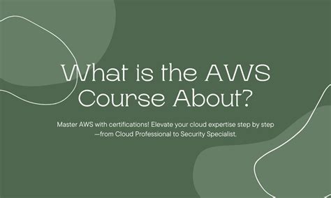 What Is The Aws Course About