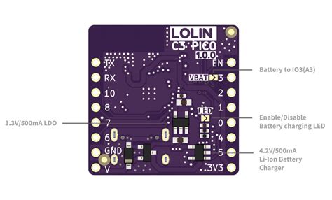 Lolin ESP32 WROOM C3 Pico Development Board Jan Friedrich Elektronikversand
