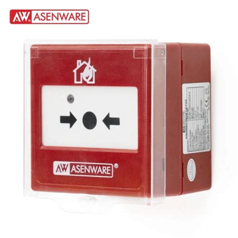 Lpcb Approved Addressable Fire Alarm System Manual Call Piont For Factory Red Wire Manual Pull