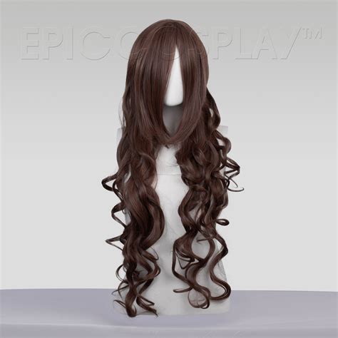 Hera 40 Inch Medium Brown Curly Extra Long Cosplay Wig