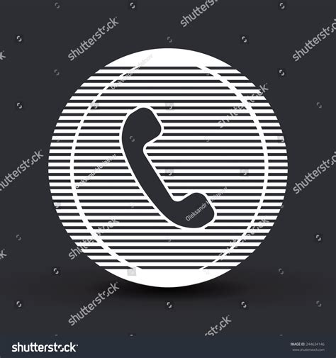 Call Button Phone Icon Handset Icon เวกเตอร์สต็อก ปลอดค่าลิขสิทธิ์ 244634146 Shutterstock