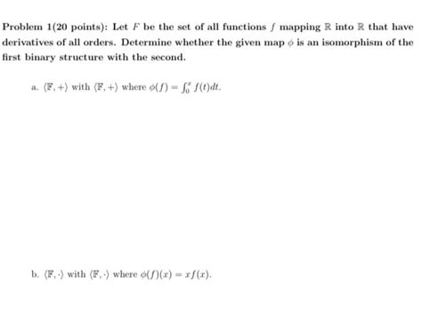 Solved Problem 120 Points Let F Be The Set Of All