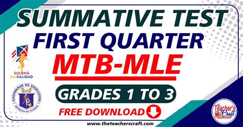 Mtb Mle Summative Test For First Quarter Gurong Hero