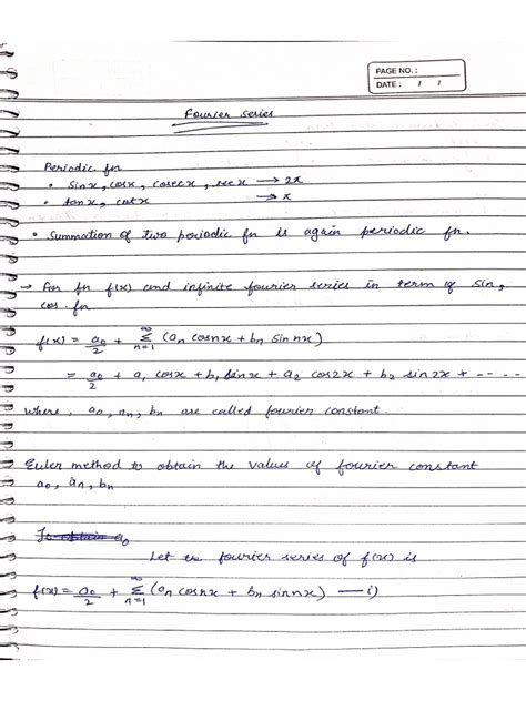 Fourier Series Basics Pdf
