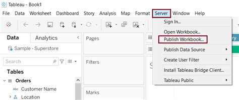 The Data School Step By Step Guide On How To Publish Your Workbook To Tableau Server