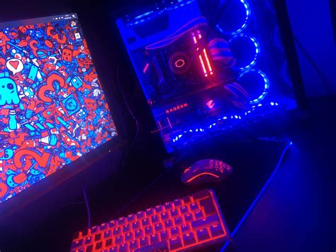Lil Blue And Red Setup Rpcmasterrace