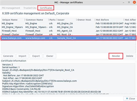 11383 Procedure Revoking A Certificate Proxedo Network