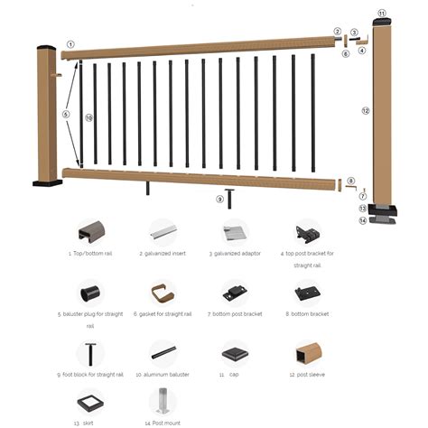 Composite Balustrade Ultrashield Composite Railing Kits Composite
