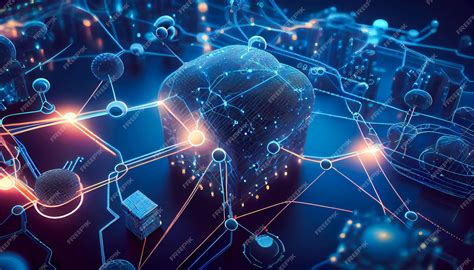 A Graphical Representation Of A Connected Iot Network Premium Ai