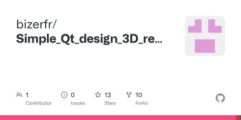 github bizerfr simple qt design 3d reconstruction