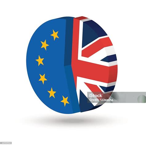 Brexit Pie Chart Stock Illustration Download Image Now Analyzing Blue Brexit Istock