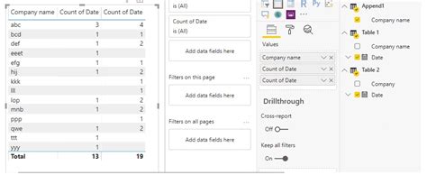 solved comparing two tables results return from only one microsoft