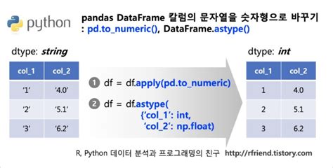 R Python 분석과 프로그래밍의 친구 By R Friend Python Pandas Dataframe의 문자열