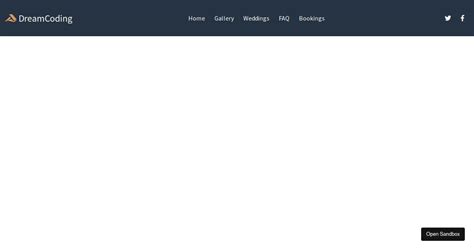 Responsive Nav Bar Codesandbox