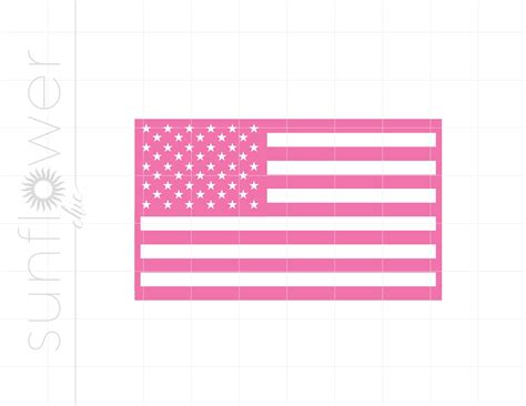 American Flag Magnet For Car Pink American Flag Svg Pink Us Flag Svg