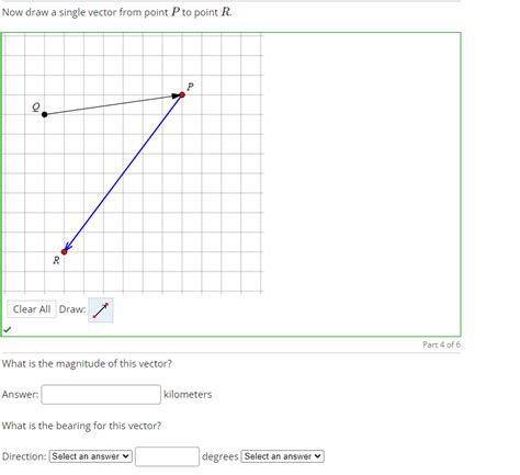 Solved Now Draw A Single Vector From Point P To Point R Chegg