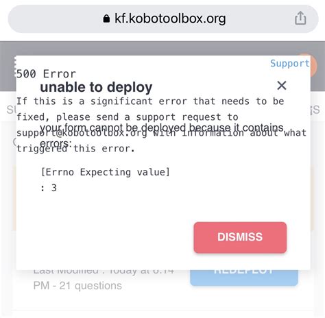can t redeploy form form building kobotoolbox community forum