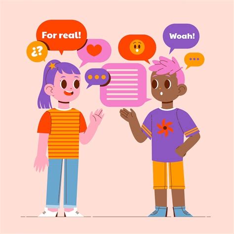 Premium Vector Flat Communication Illustration