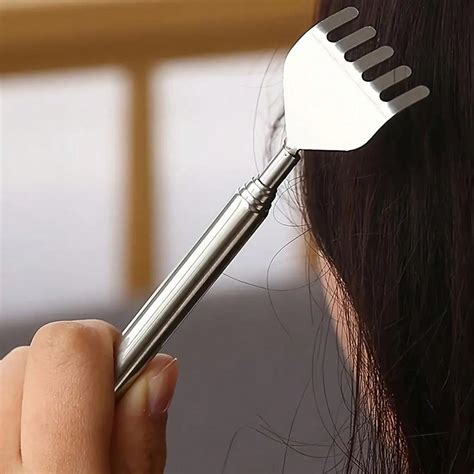 1pc Telescoping Back Scratcher Portable Telescopic Tickle Massager