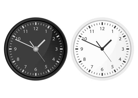 Set Of Clocks Isolated Vector Art At Vecteezy