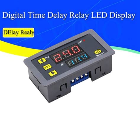 Ac 110v 220v Dc 12v Digital Time Delay Relay Led Display Cycle Timer
