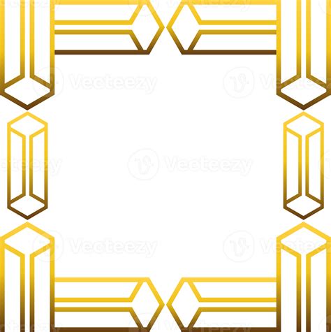 Luxury Golden Geometry Pattern Element 47936062 Png
