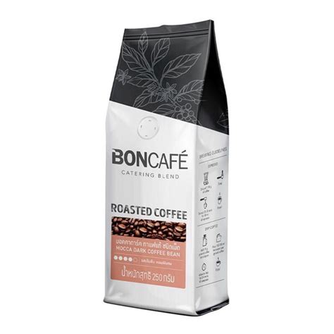 Boncafe บอนกาแฟ Mocca มอคค่าดาร์ค กาแฟแท้ ชนิดเม็ด 250 กรัม กาแฟเม็ด กาแฟ มอคค่า Shopee Thailand