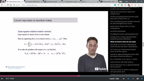 Linear Algebra How Do I Take The Derivative Of A Matrix Equation