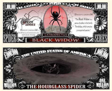 Black Widow Spider Hourglass Art