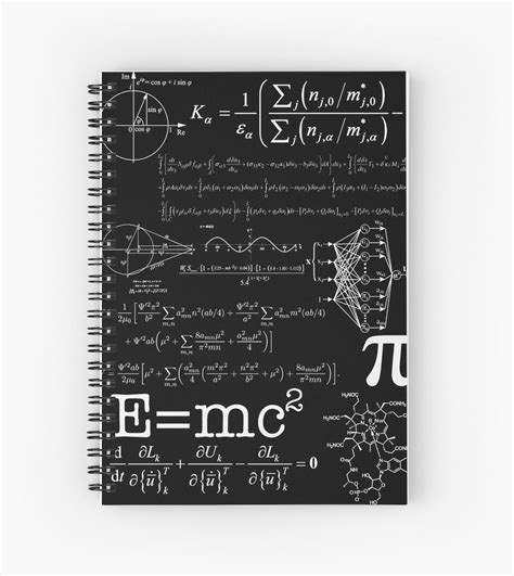 Physics Equations Spiral Notebook