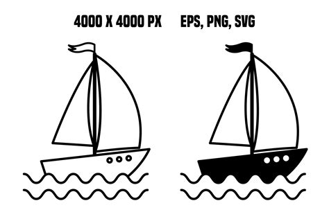 Sailboat Icons Graphic By Yulidor · Creative Fabrica