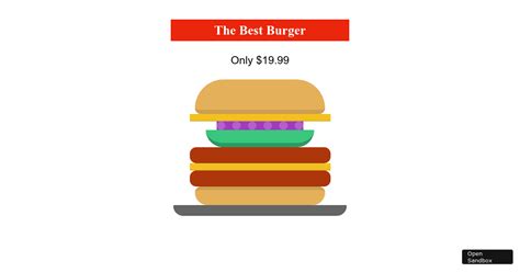 Html Burger Codesandbox