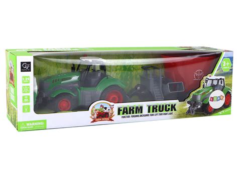 RC Tractor Remote Controlled Harvest Trailer Light Effects Toys R C