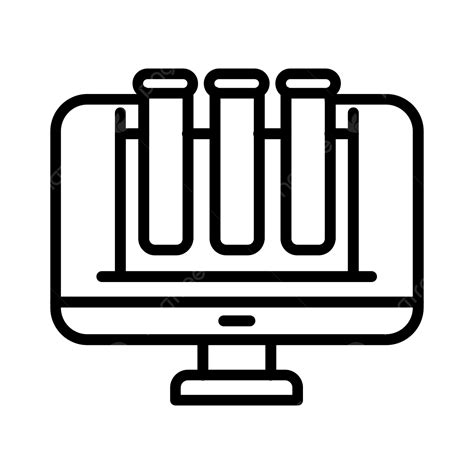 테스트 튜브 라인 아이콘 벡터 튜브 실험 실혐실 Png 일러스트 및 벡터 에 대한 무료 다운로드 Pngtree