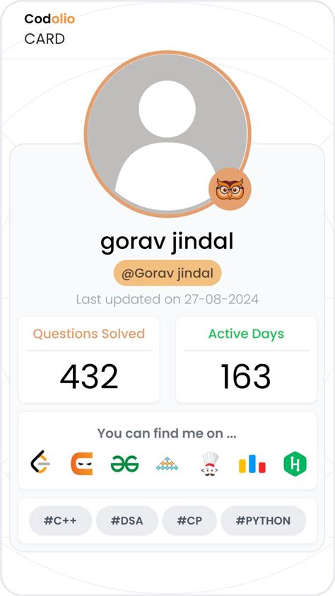Gorav Jindal On Linkedin Codingcommunity Dsa Codolio Codingjourney Gfg Dsa Codolio