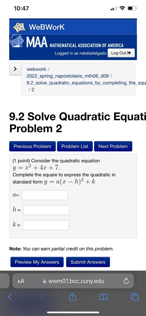 [answered] Consider The Quadratic Equation Y X2 4x 7 Complete Kunduz
