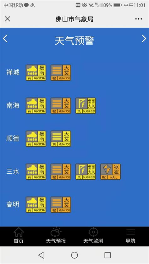紧急预警！冰雹暴雨雷雨大风大雾回南天佛山人速看，最新预报→天气