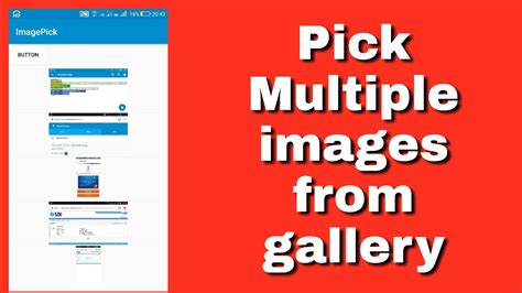 Pick Multiple Images From Gallery In Sketchware Youtube