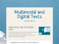 Multimodal Texts Ideas Texts Australian Curriculum Visual Literacy